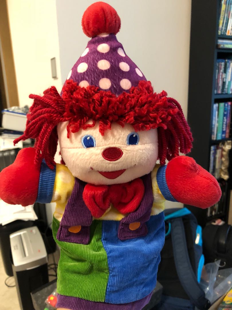 Gymboree Gymbo Clown Plush Hand Puppet, Hobbies & Toys, Toys & Games on ...