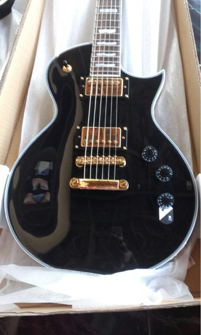 LTD EC-256 black beauty Hrd GOLD, Hobbies & Toys, Music & Media ...