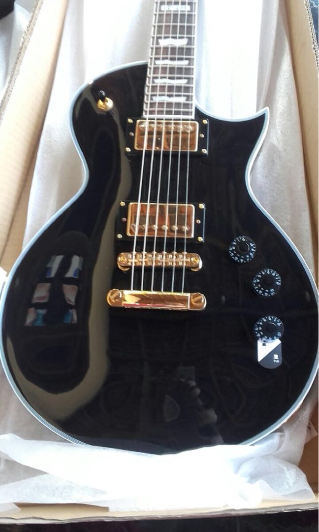 LTD EC-256 black beauty Hrd GOLD, Hobbies & Toys, Music & Media ...