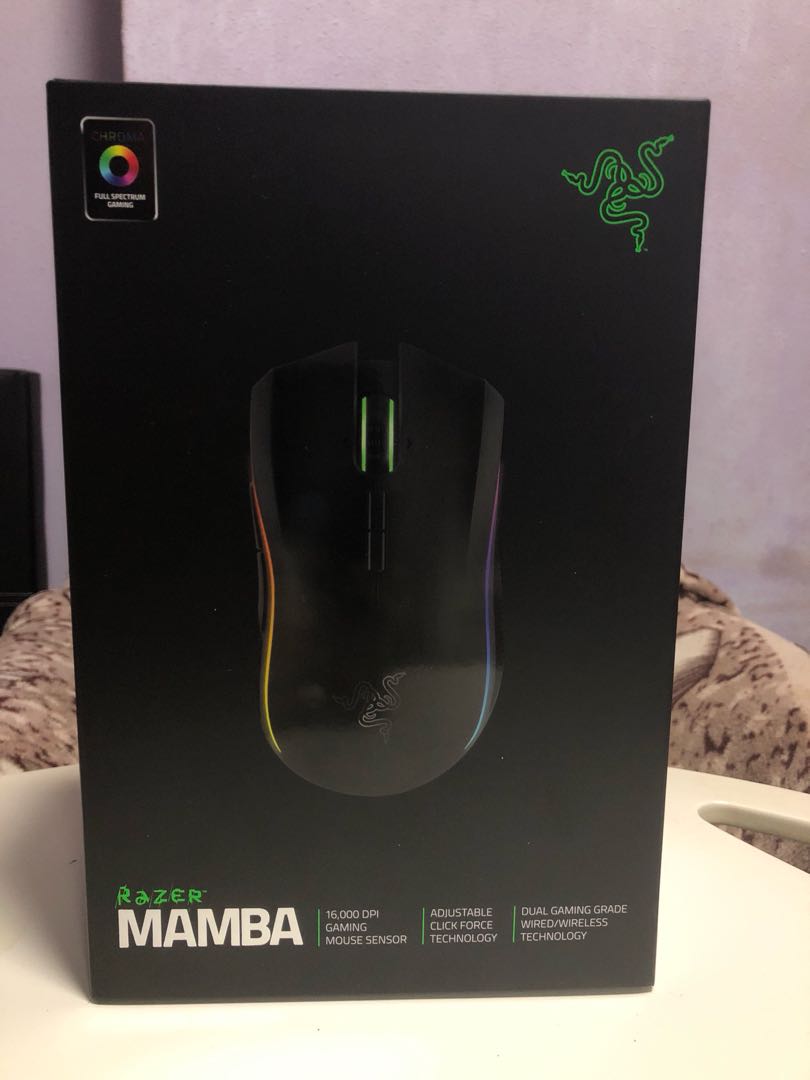 Razer MAMBA Chroma wireless/wired gaming mouse, Computers & Tech, Parts ...