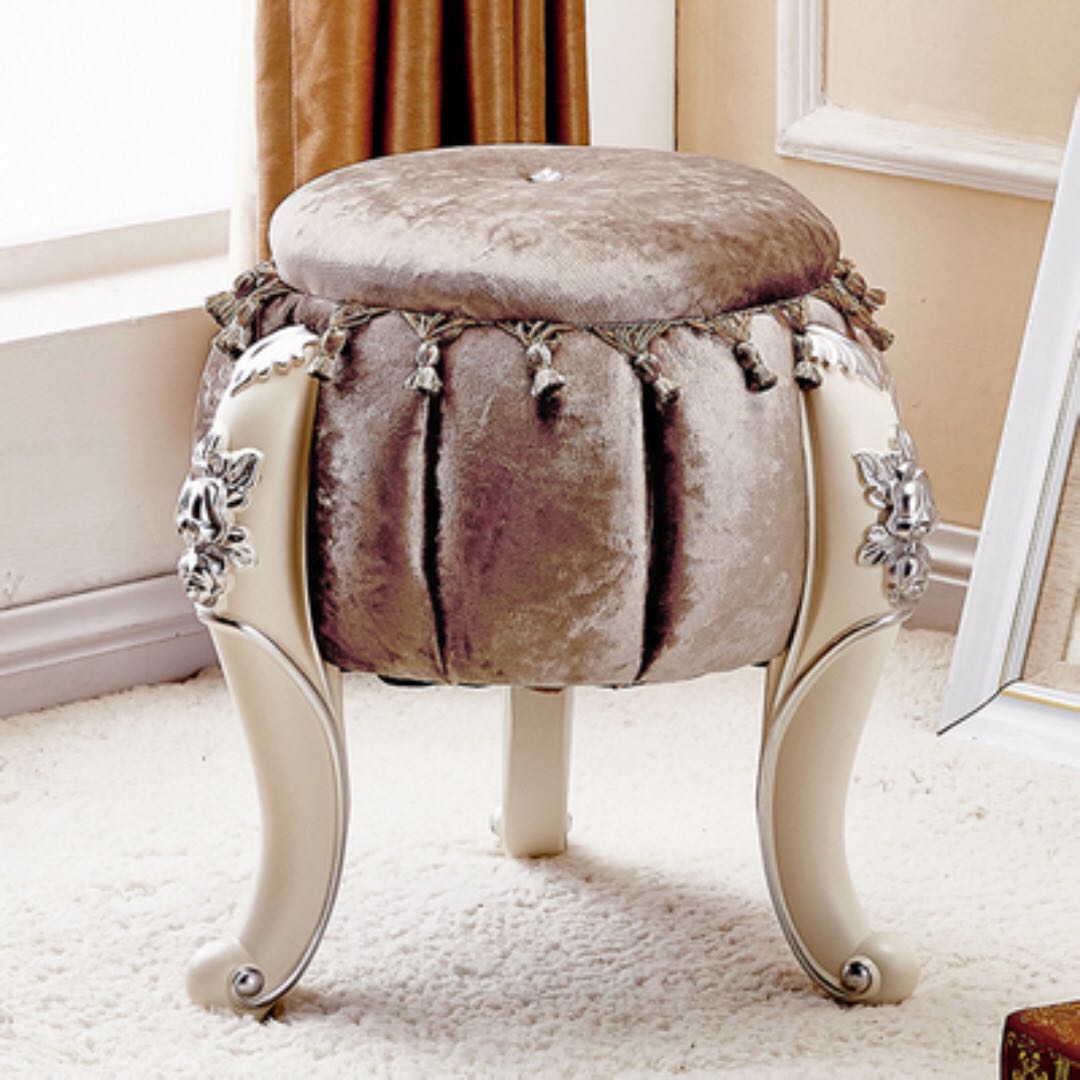 Victorian Style Vanity Chair /Stool, Furniture & Home Living, Furniture ...