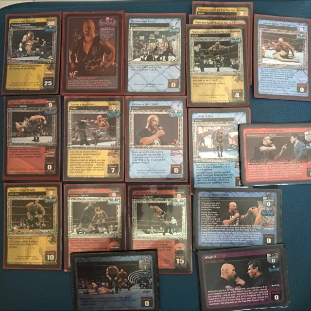 WWE Raw Deal Trading Cards Stone Cold Steve Austin Full Set, Hobbies ...