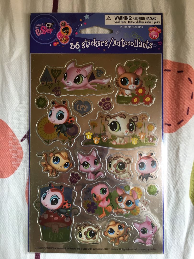 小動物貼紙 Littlest Pet Shop Stickers, 興趣及遊戲, 手作＆自家設計, 文具 - Carousell