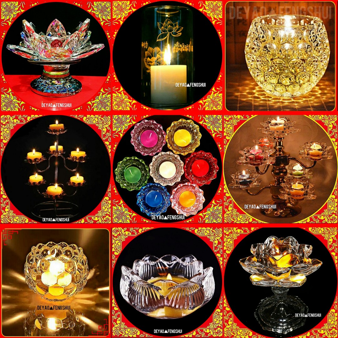 BN Religious Buddhist Prayer Offering Lotus Wicker Oil Lamp 油灯 ...