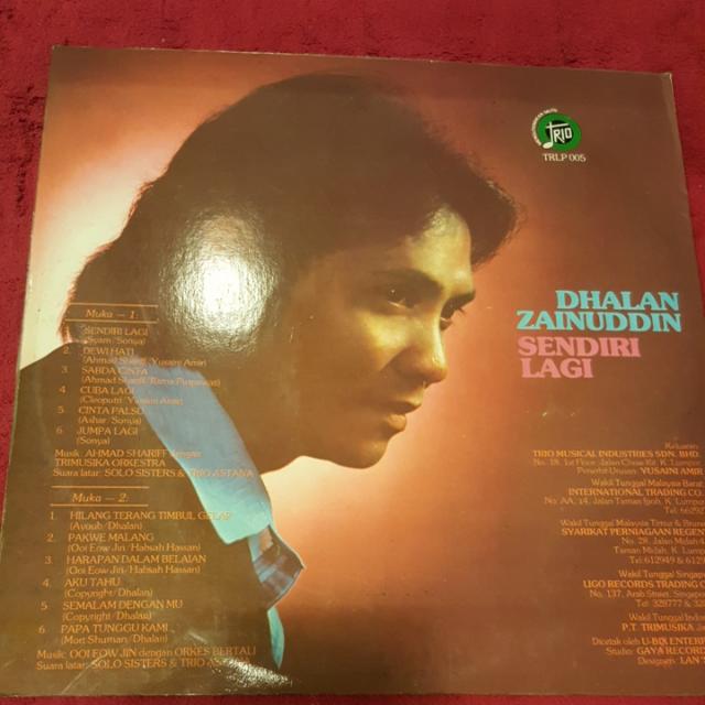 LP Dhalan Zainuddin Vinyl Record / Piring Hitam, Hobbies & Toys ...