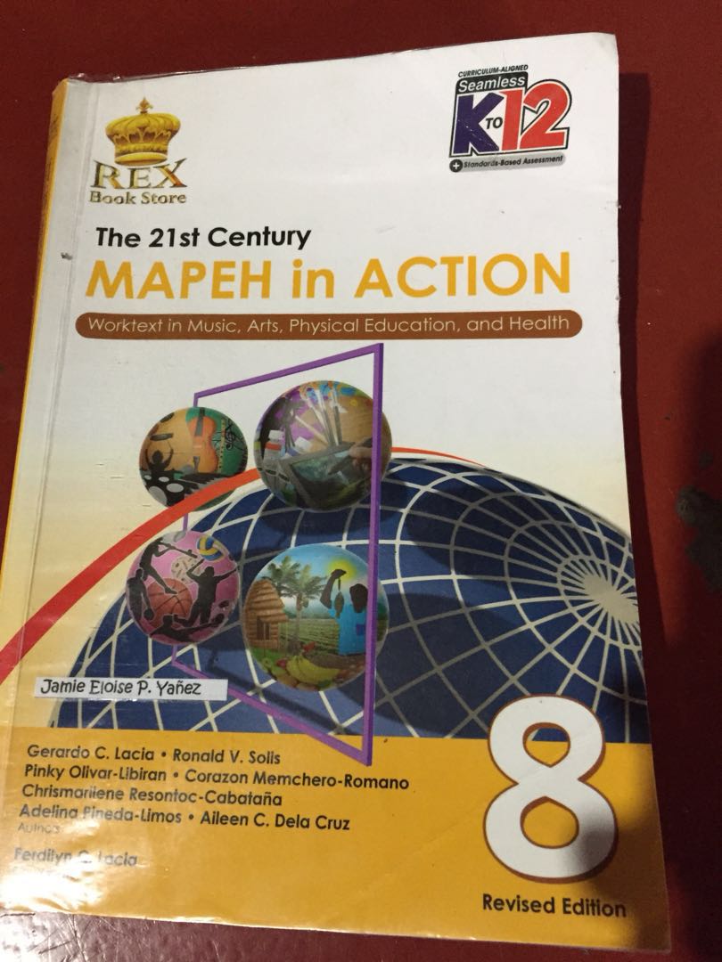 grade 8 book MAPEH in Action, Hobbies & Toys, Books & Magazines, Assessment Books on Carousell
