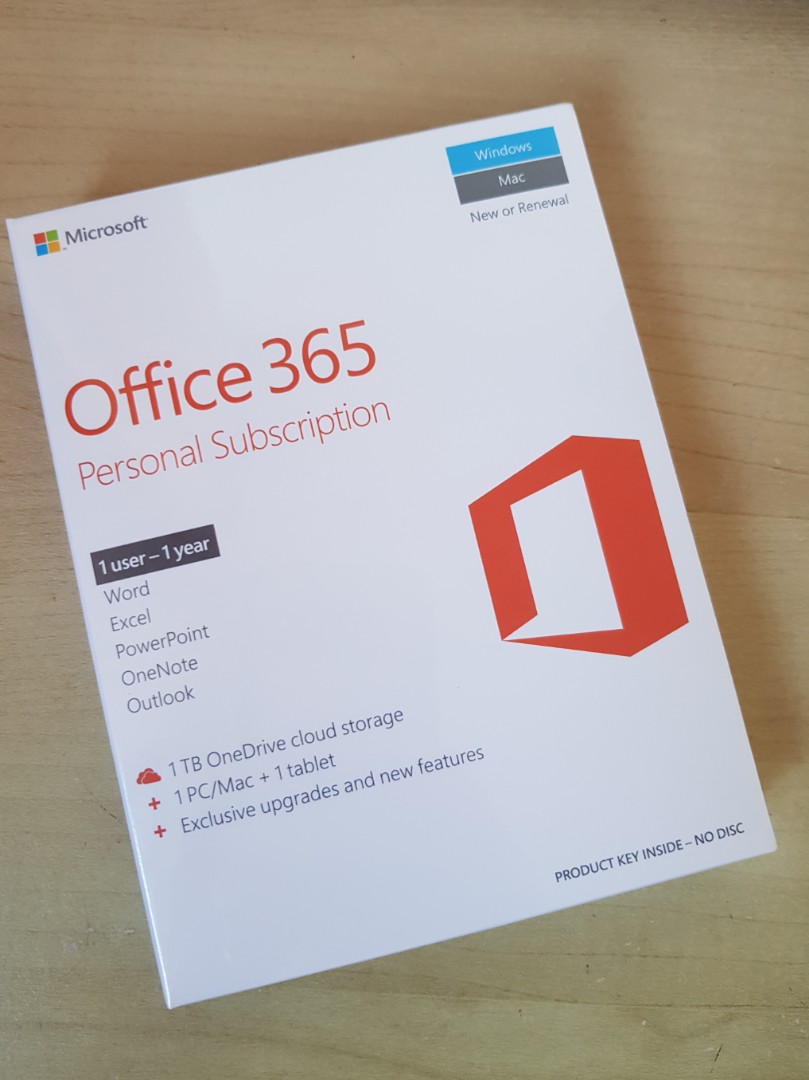 Microsoft Office 365 (1 year, 1 user), Electronics, Others on Carousell