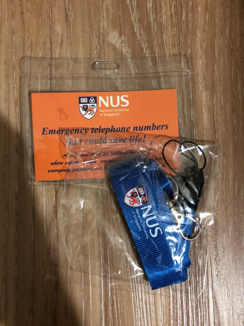 NUS Lanyard and Card holder, Everything Else on Carousell