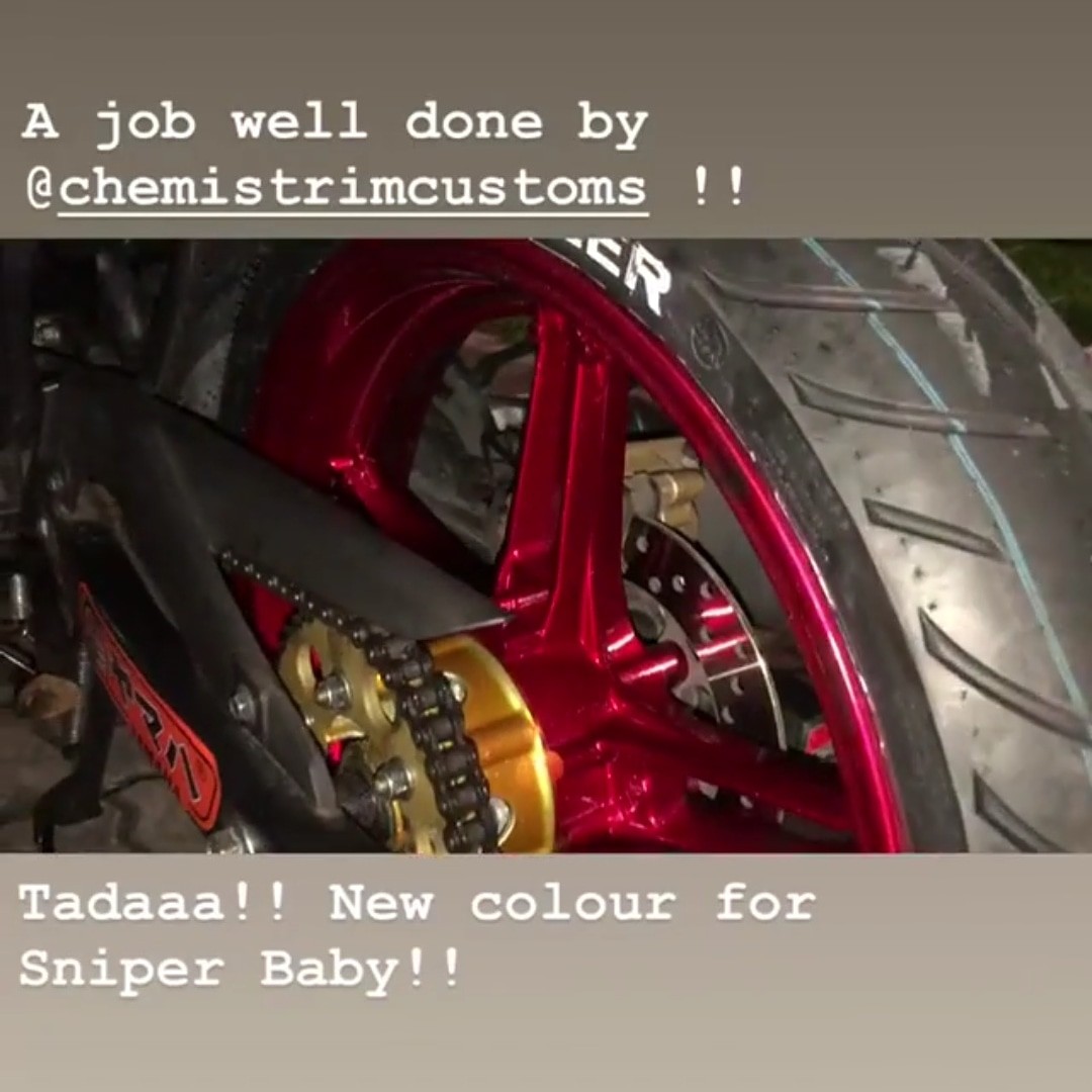 Candy Red - Custom Bike Rims Spray Paint, Motorcycles, Motorcycle ...