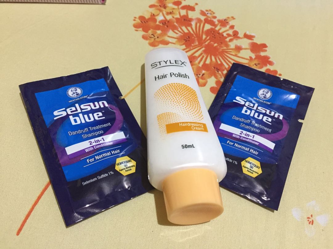 Stylex Hair Polish and Selsun Blue Dandruff Treatment Shampoo, Beauty ...