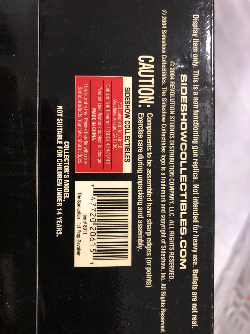 “The Samaritan “ 1:1 scale prop replica polystone n metal revolver ...