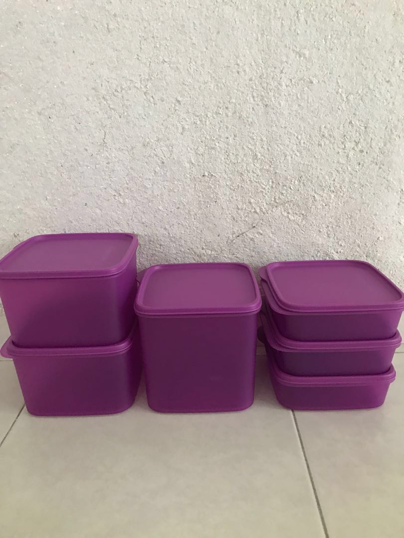 Tupperware 6 airtight container, Furniture & Home Living, Kitchenware ...