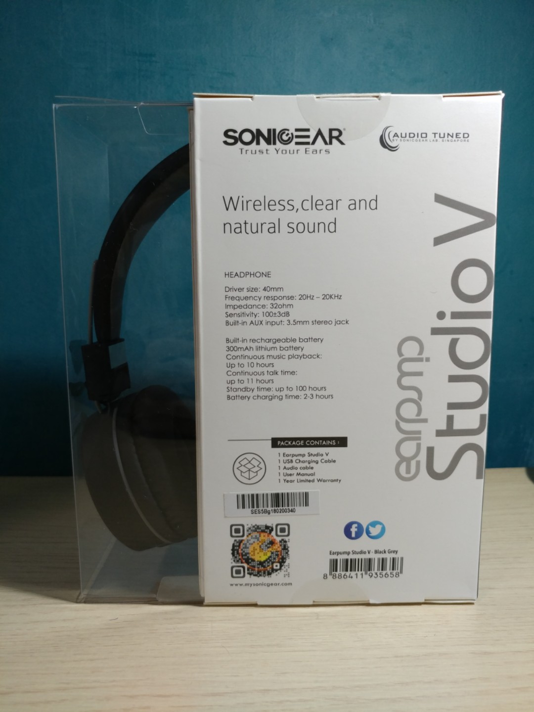 Wireless Sonicgear Earpump Studio V, Audio, Headphones & Headsets on ...
