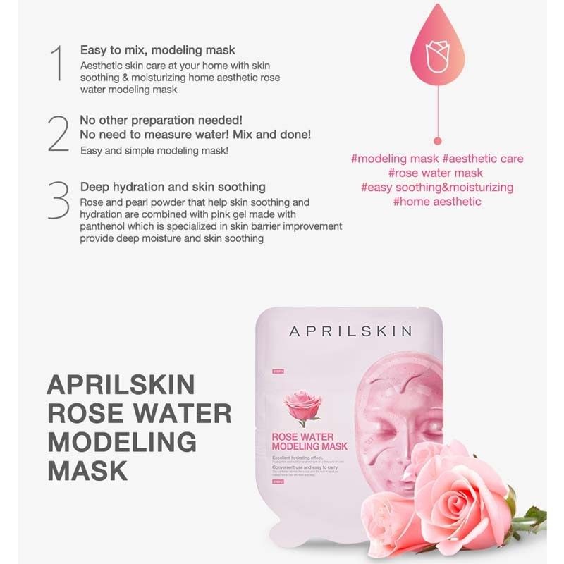 APRILSKIN ROSE MODELING MASK, Beauty & Personal Care, Face, Face Care ...