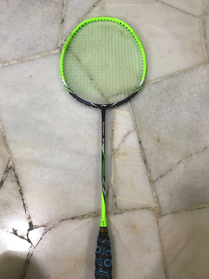 Li Ning Turbo X80 badminton racket, Sports Equipment, Sports & Games ...
