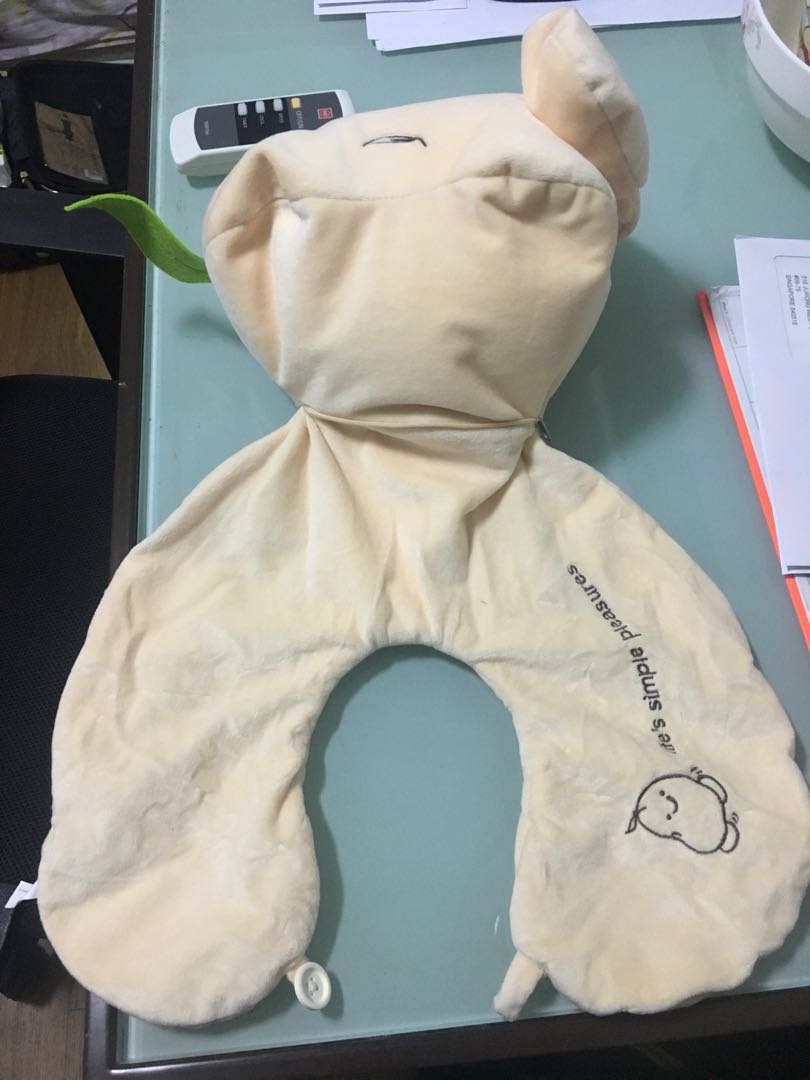 Mr. Bean neck pillow, Hobbies & Toys, Toys & Games on Carousell