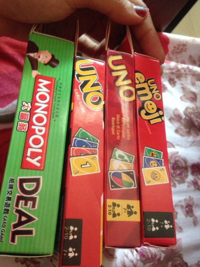 UNO & monopoly games, Hobbies & Toys, Toys & Games on Carousell