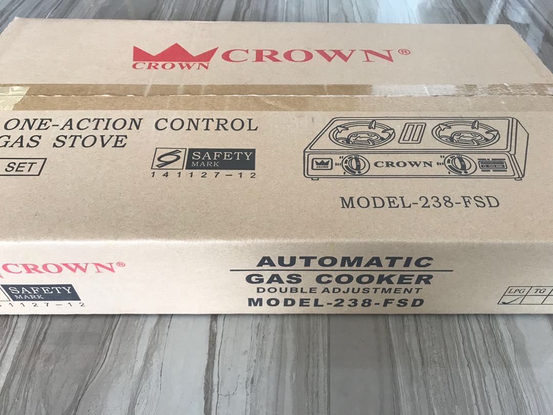 Crown Gas Stove/Regulator/Hose, TV & Home Appliances, Kitchen ...