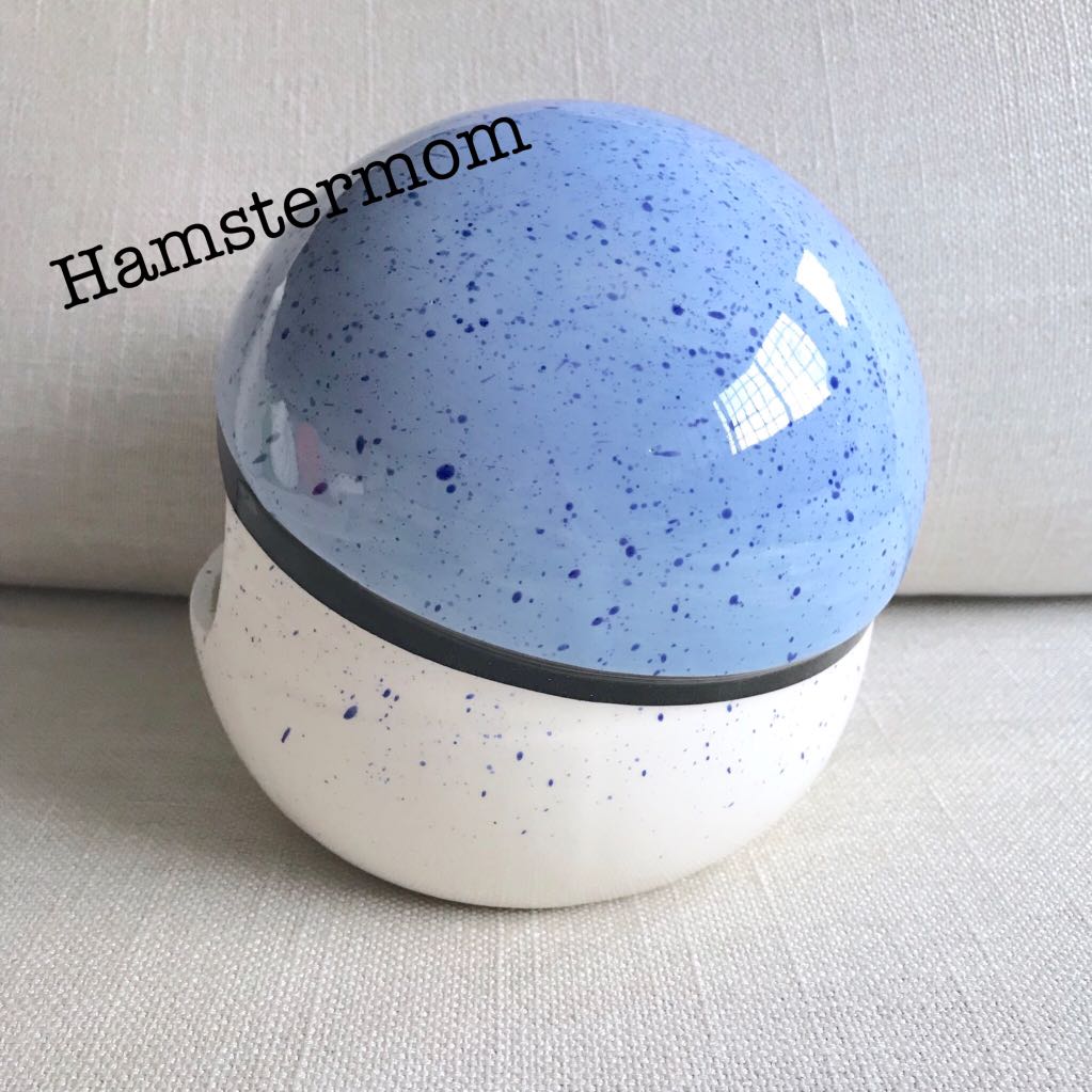 Hamster Blue Pokeball Ceramic Hideout House Toy, Pet Supplies, Homes ...