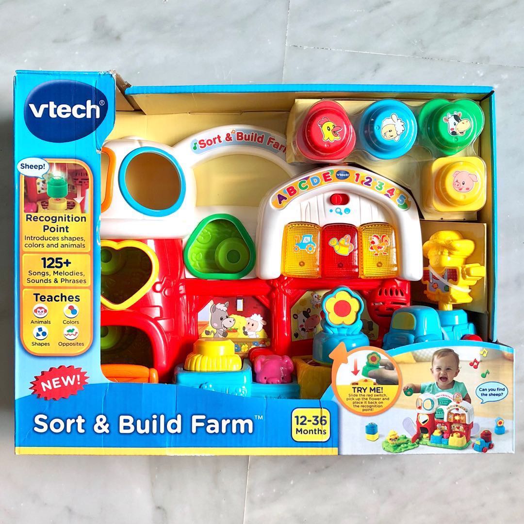 (In-Stock) VTech Sort & Build Farm (Brand New), Babies & Kids, Infant ...