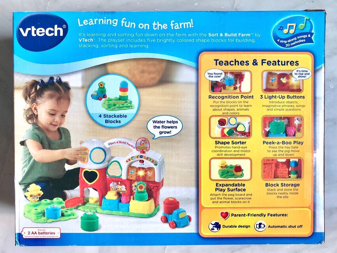 (In-Stock) VTech Sort & Build Farm (Brand New), Babies & Kids, Infant ...