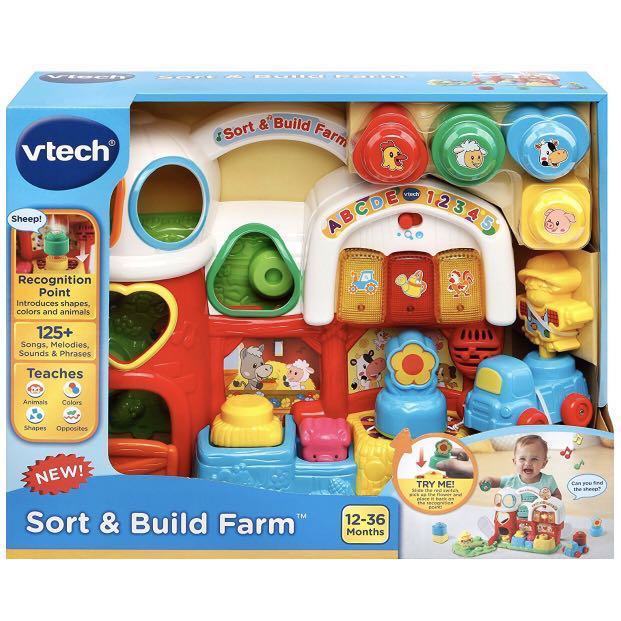 (In-Stock) VTech Sort & Build Farm (Brand New), Babies & Kids, Infant ...