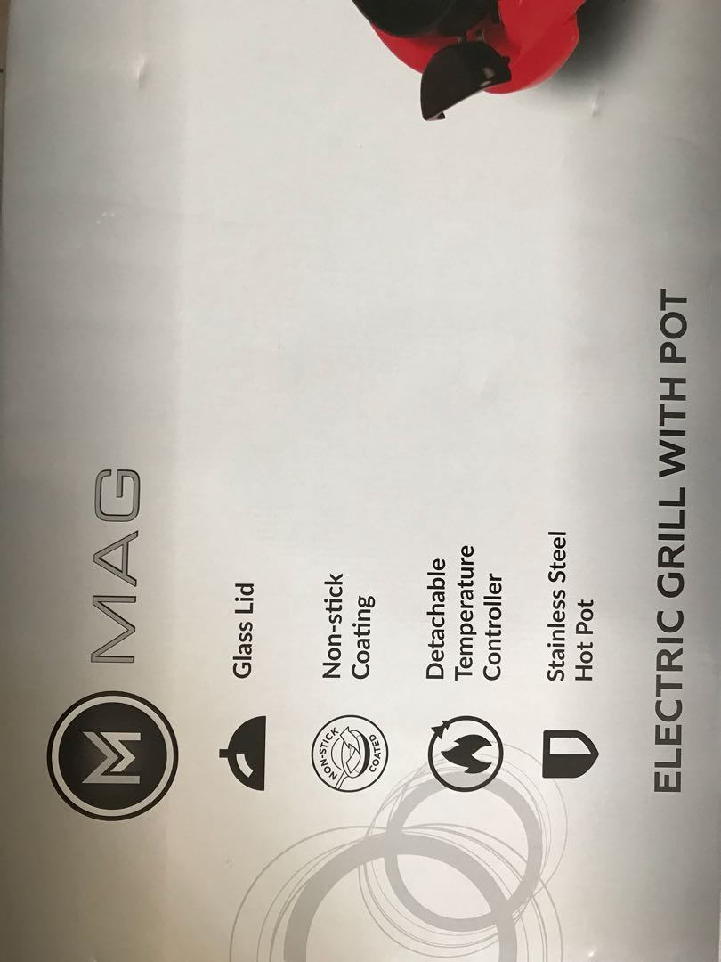 MAG Electric Grill With Pot, TV & Home Appliances, Kitchen Appliances ...