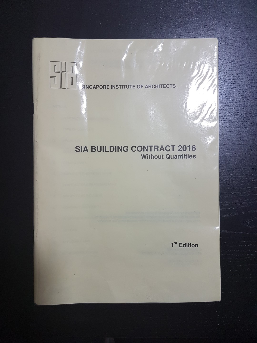 SIA Building Contract 2016 without quantities, Computers & Tech, Office ...