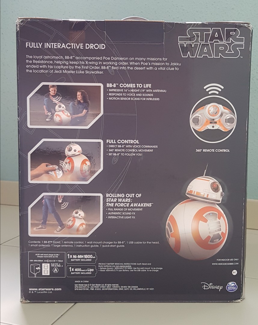 Star Wars Hero Droid BB-8 Fully Interactive Droid, Hobbies & Toys, Toys ...