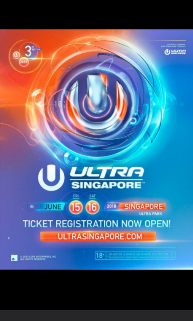 Ultra ticket 2DAYS, Tickets & Vouchers, Local Attractions & Transport ...