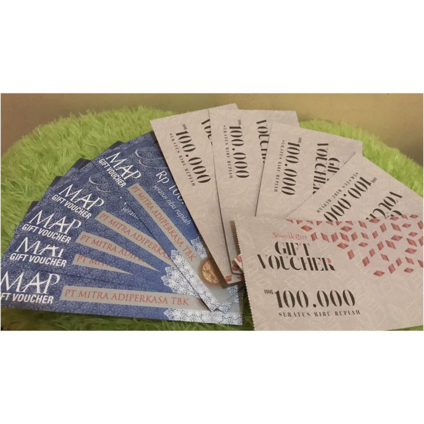 Voucher map dan senayan city, Tiket & Voucher, Kartu Hadiah & Voucher ...