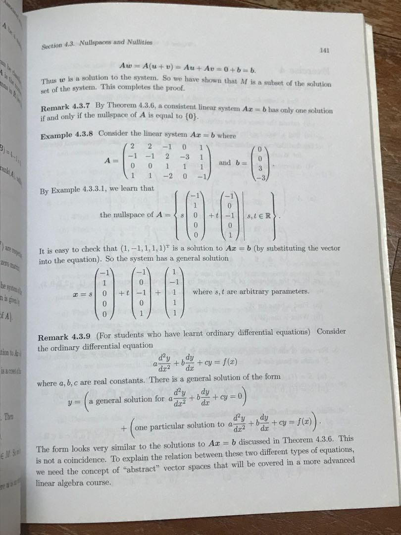 MA1101R Linear Algebra, Hobbies & Toys, Books & Magazines, Textbooks on ...