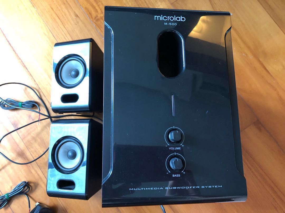 Microlab M-500 多媒體重低音喇叭套裝Multimedia Subwoofer System, 音響器材, Soundbar ...