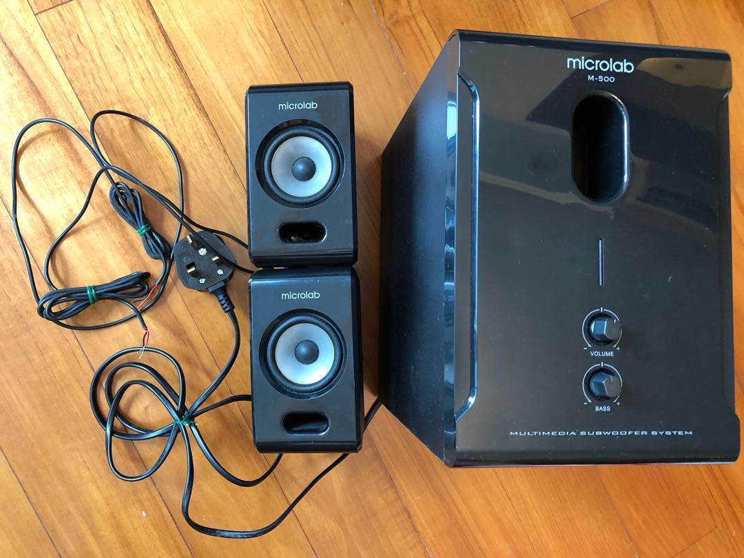 Microlab M-500 多媒體重低音喇叭套裝Multimedia Subwoofer System, 音響器材, Soundbar ...