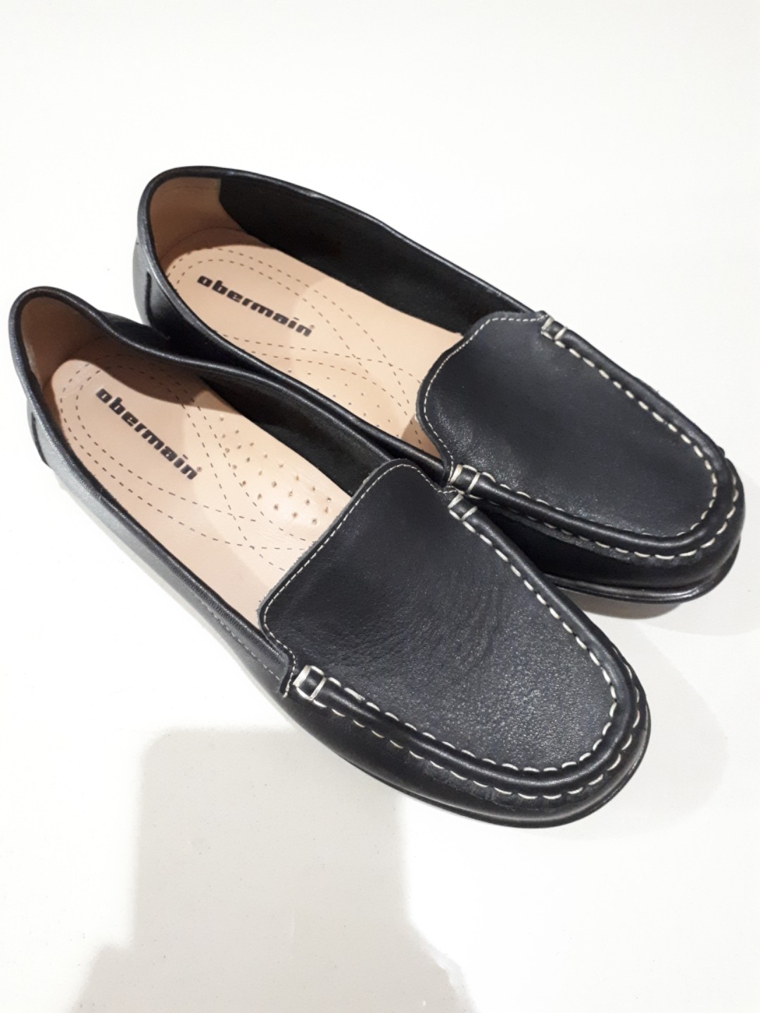 ORIGINAL OBERMAIN LOAFERS GENUINE LEATHER (37) BLACK, Women's Fashion ...