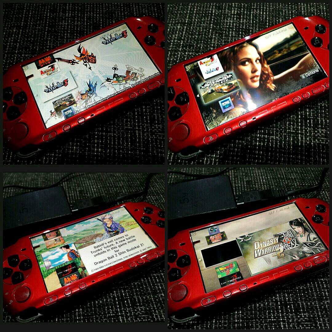 Psp slim 3000 Red V6.60 Downloadable, Video Gaming, Video Game Consoles ...