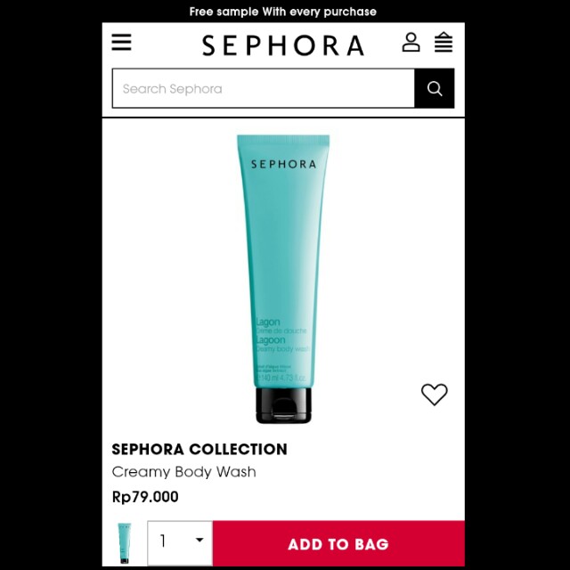 Sephora Creamy Body Wash, Kesehatan & Kecantikan, Kulit, Sabun & Tubuh ...