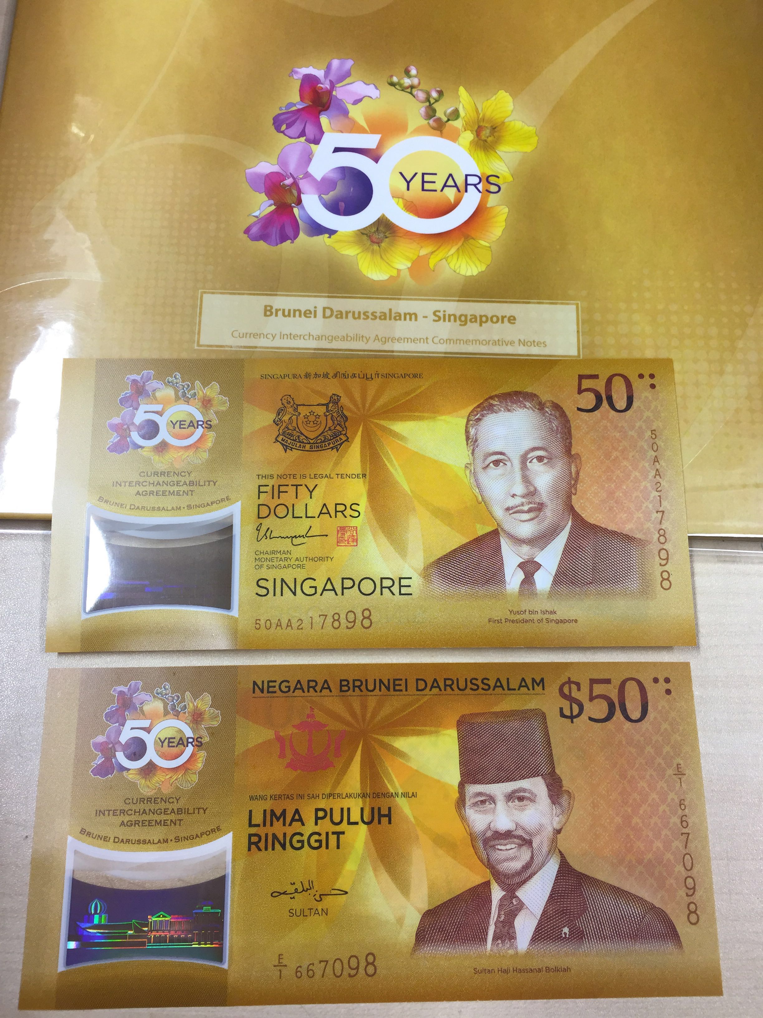 SG + Brunei bank note, Tickets & Vouchers, Vouchers on Carousell
