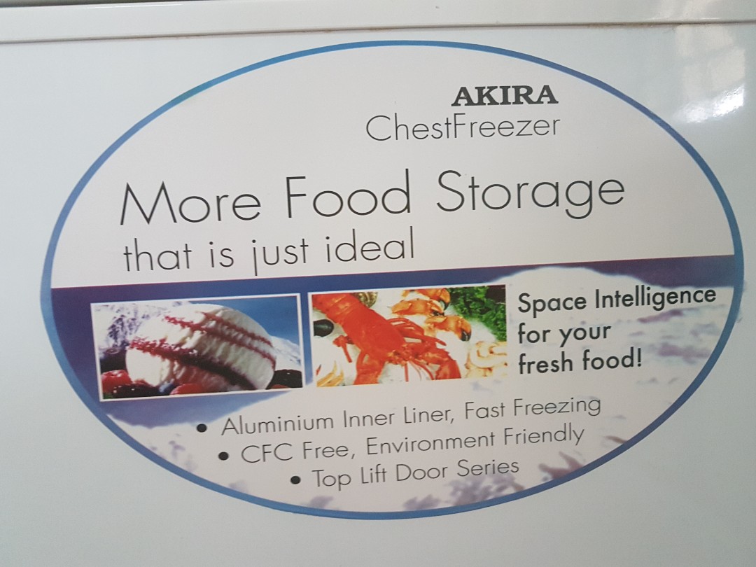 Akira chestfreezer, TV & Home Appliances, Kitchen Appliances ...