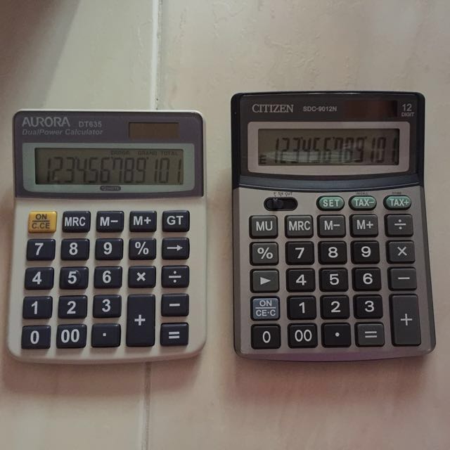 Aurora / Casio / Citizen / Hello Kitty Desktop Office Calculator ...