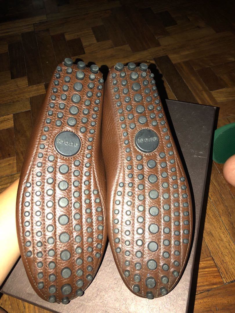 Gucci Men Leather Shoes 7 1/2 Model 5527D 6969, Men's Fashion, Footwear ...