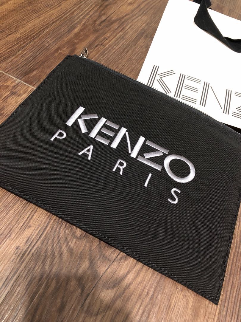 Kenzo A4 canvas tiger clutch, Men's Fashion, Bags, Belt bags, Clutches and Pouches on Carousell