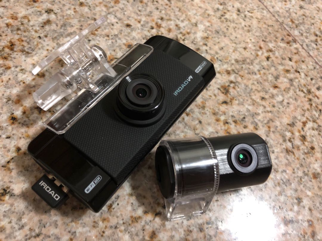 Korean IROAD V9 Front & Rear Dashcam, Car Accessories, Accessories on ...