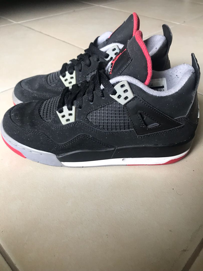 Original Jordan 4, Women's Fashion, Footwear, Sneakers on Carousell