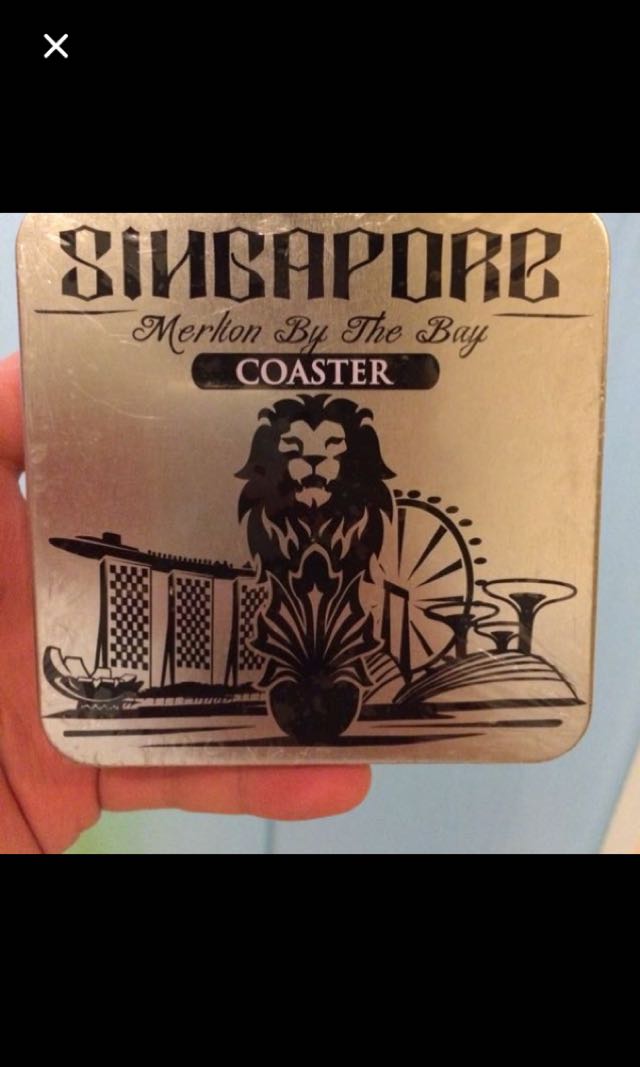 Singapore Merlion Coasters Brand New in Set Box, Furniture & Home ...
