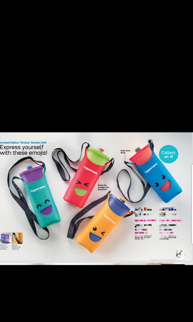 Tupperware Smiley Bottles, Everything Else on Carousell
