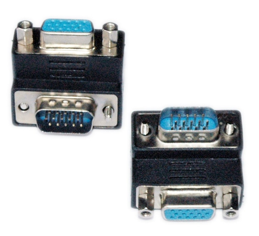 【現貨】VGA L型轉接頭 15公/15母 90度彎頭滿接點, 電腦及科技產品, 電腦周邊產品, 轉接線及轉換器在旋轉拍賣