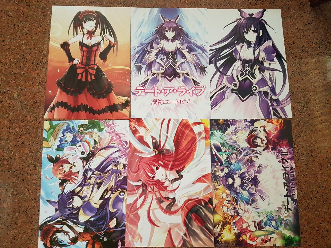 A3 Date A Live Posters, Hobbies & Toys, Memorabilia & Collectibles, Fan ...