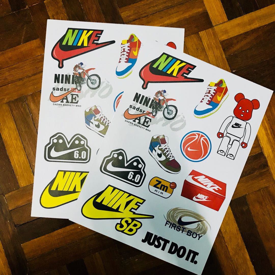 A4 size Nike Sticker, Sports Equipment, Exercise & Fitness, Toning ...