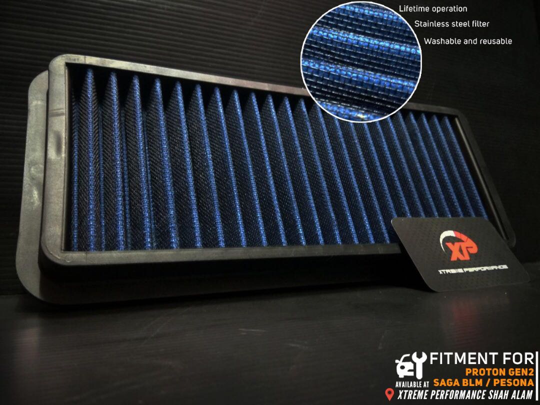 AIR FILTER PANEL drop in proton SAGA BLM flx exora, Auto Accessories on ...